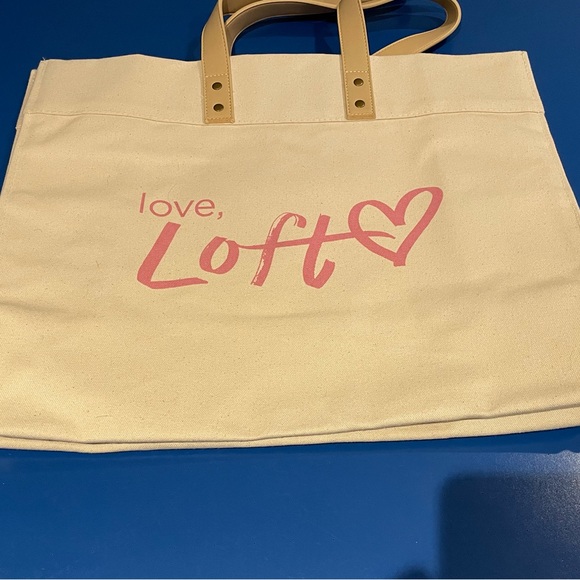 LOFT | Bags | Nwot Loft Canvas Tote | Poshmark